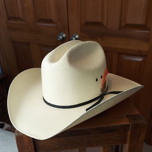 Resistol | Accessories | Vintage Resistol Cream Hard Straw Texture ...